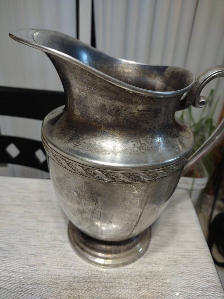 Wm Rogers Son Silver Pitcher