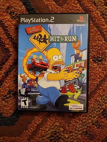 The Simpsons Hit & Run PS2 PlayStation 2 Complete CIB + Reg Card SHIPS ...