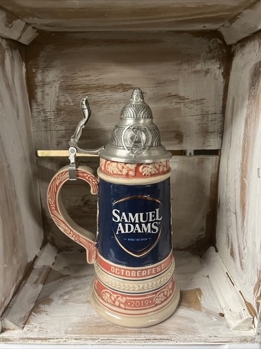 Samuel Sam Adams - 2019 - Octoberfest Beer Stein w Lid - Limited ...