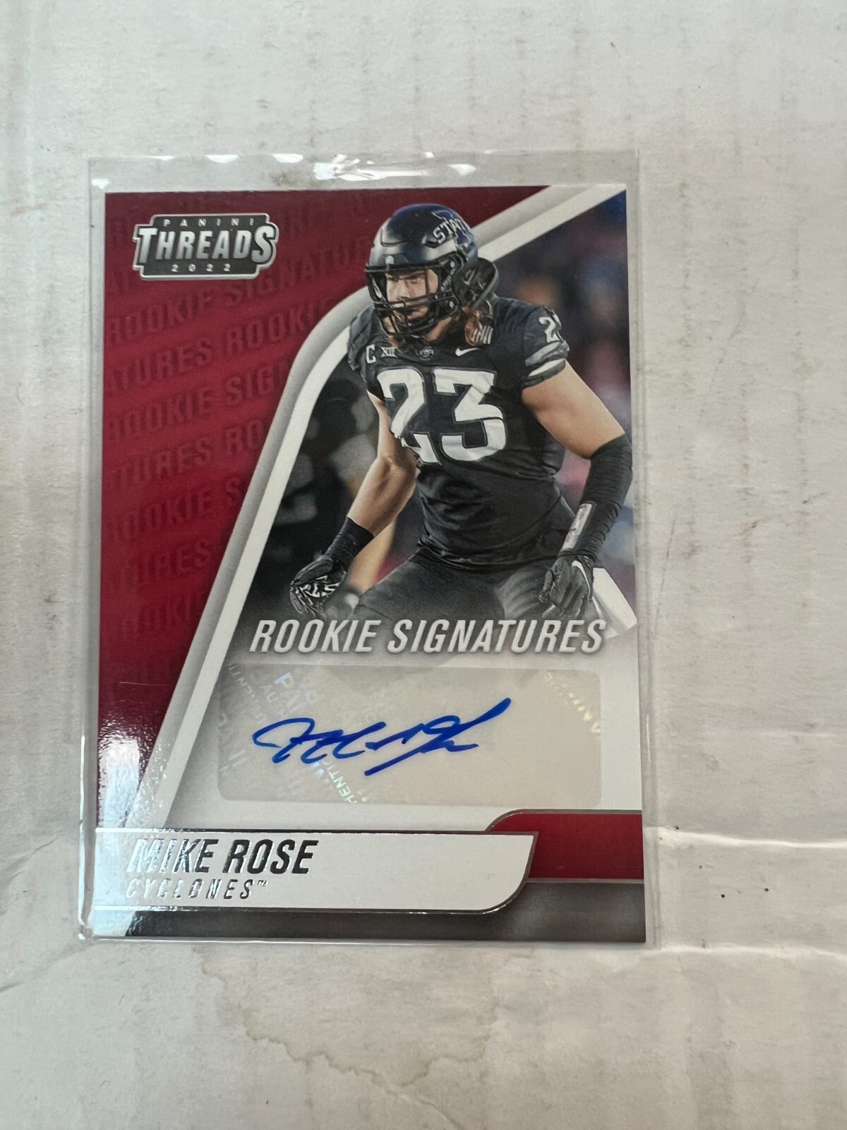 Mike Rose 2022 Panini Chronicles Threads Draft Picks Rookie Auto #TH ...