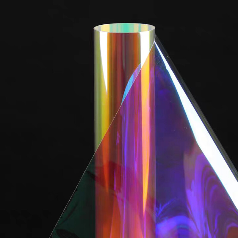 Rainbow Window Film Dichroic PET Iridescent Decorative Glass sticker ...