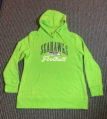 NWT Seattle Seahawks women's Hoodie Hooded Sweatshirt bright green NFL ...