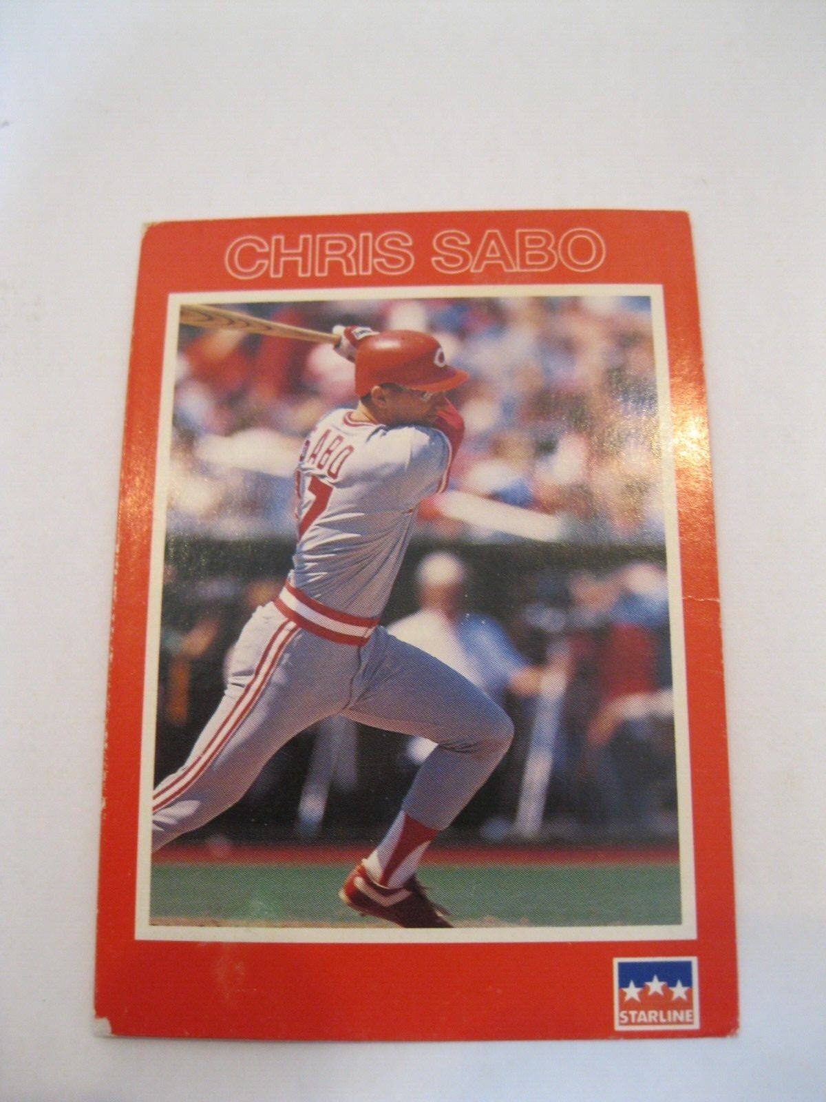 Lot of 4 1990 Starline Cards Chris Sabo Mark Grace Bret Saberhagen ...