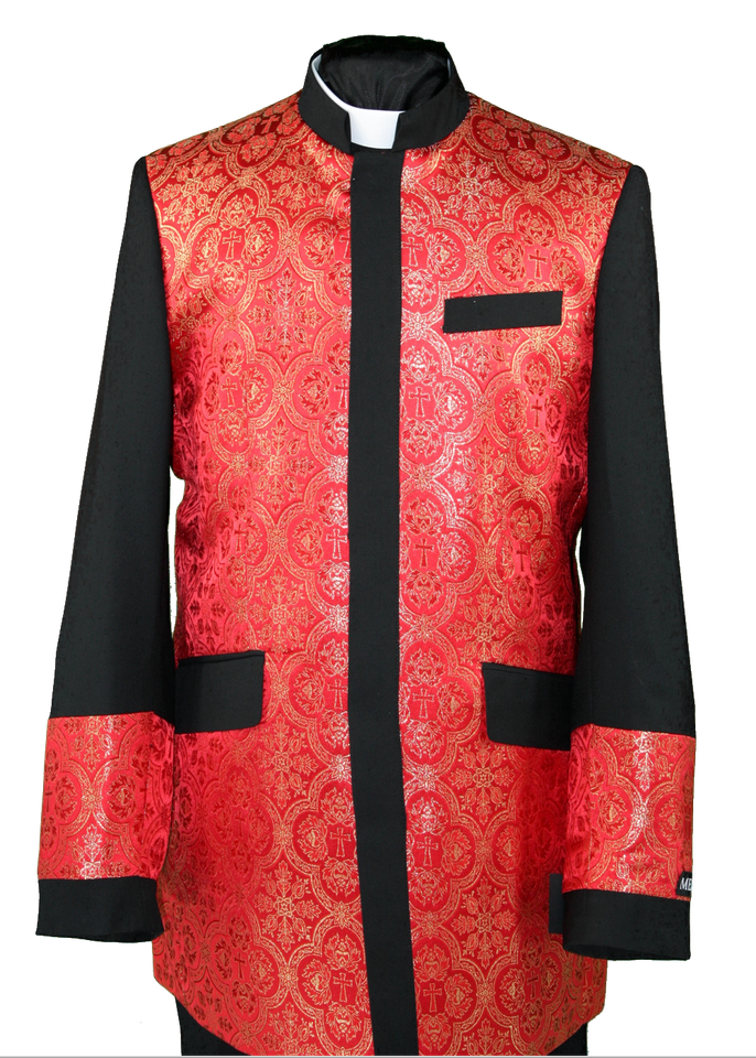 Clergy Jacket Coat Pastor Preacher Bishop Cassock Suit Separate Short ...