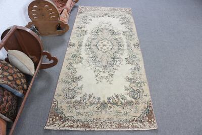 Oushak Rug, 3x7 ft Accent Rugs, Kitchen Rug, Vintage Rug, Turkish Rug ...