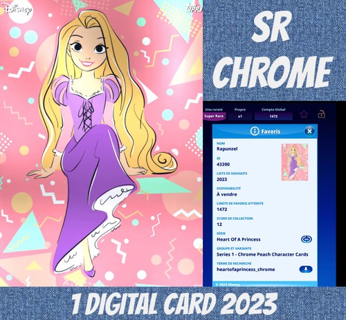 Topps Disney Collect SR 2023 Digital Rapunzel Heart Of A Princess ...
