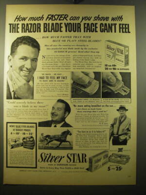 1950 American Safety Razor Silver Star Razors Ad - Ian J. Murray ...