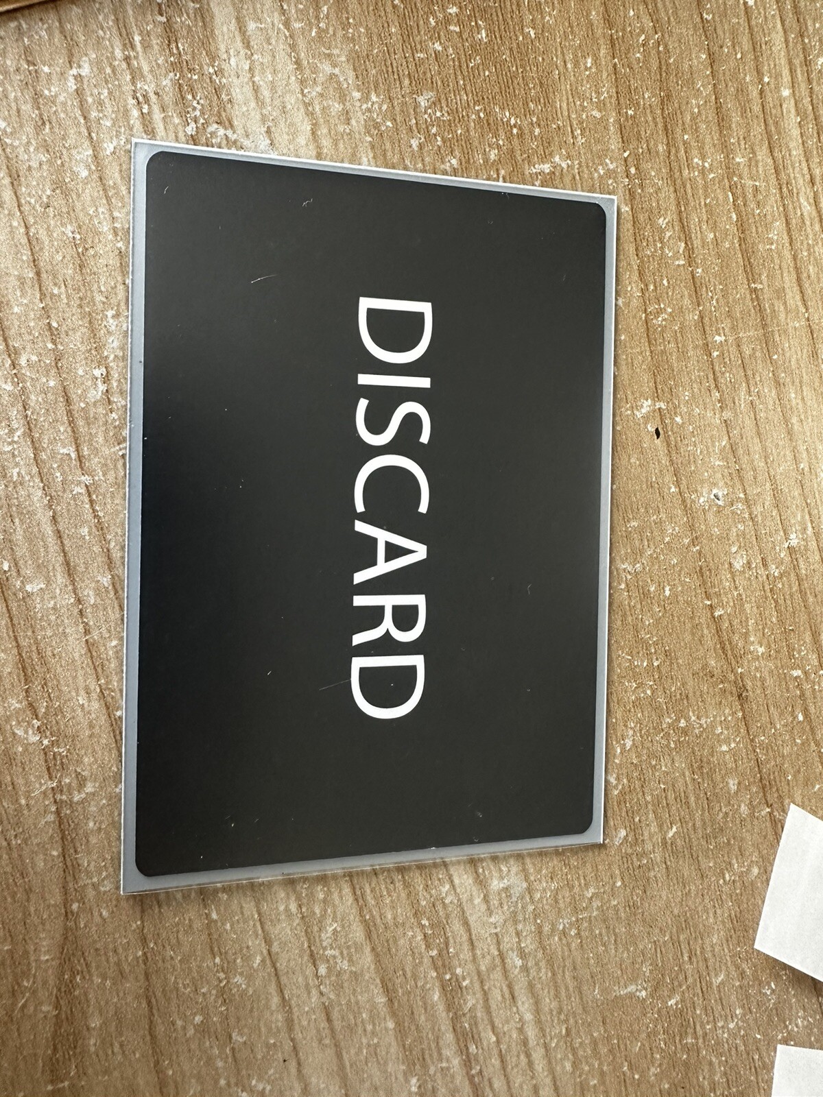 Disney Lorcana: The First Chapter "Discard" Card. Factory Mistake ...