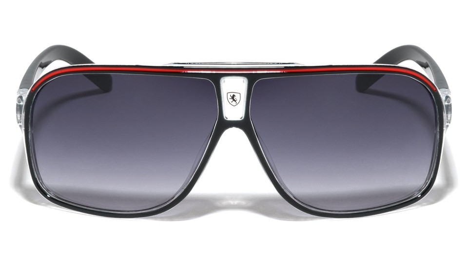 Mens Large Pilot Sunglasses Black FBI Flat Top Turbo Big Designer Retro ...