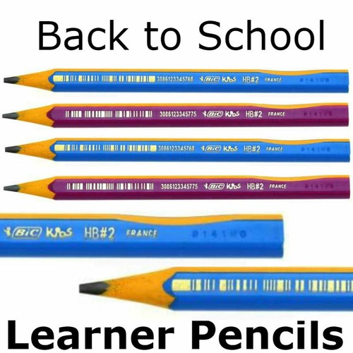 BIC KIDS CHUNKY JUMBO TRIANGULAR EASY GRIP PENCILS LEARNING INFANTS ...