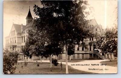 RPPC Real Photo Postcard Illinois Bensenville German Orphans Home & Old ...