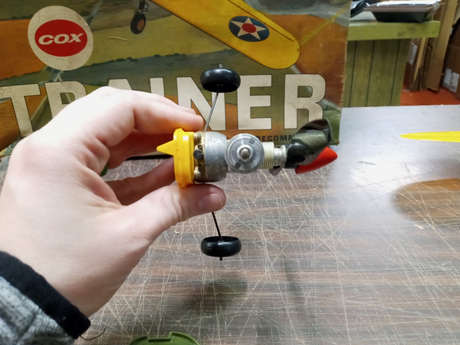 NOS Vtg Cox PT-19 Flight Trainer Airplane Gas Engine Powered Plane ...