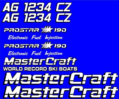 2 Color MasterCraft Prostar 190 EFI Full set #4 w/ Matching ...