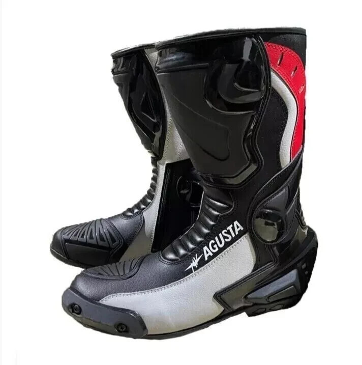 Chaussures Moto MV Agusta pour Homme Cuir Racing Confort Semelle ...