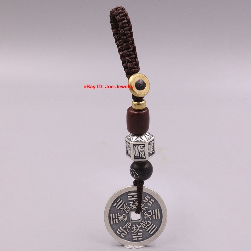 Real 999 Fine Silver Mountain Ghost Pendant Amulet Talisman-Symbol ...