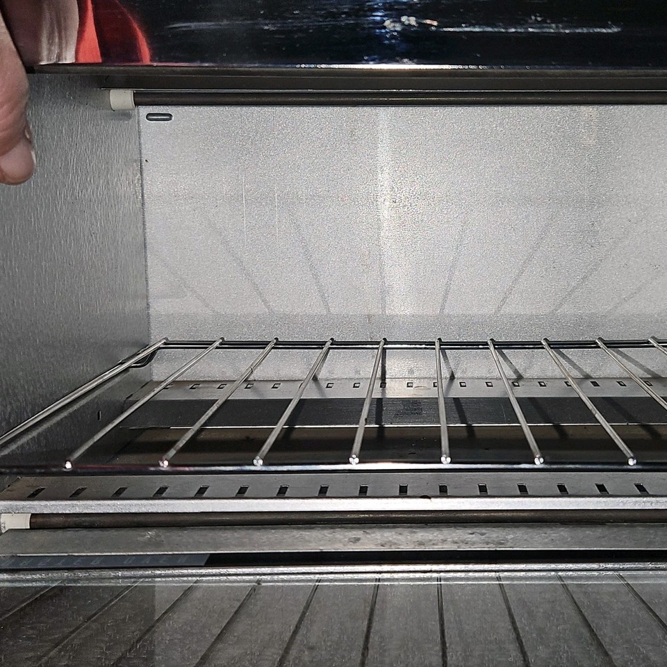 Black Silver Electric Toaster Oven with Timer and Rack | eBay