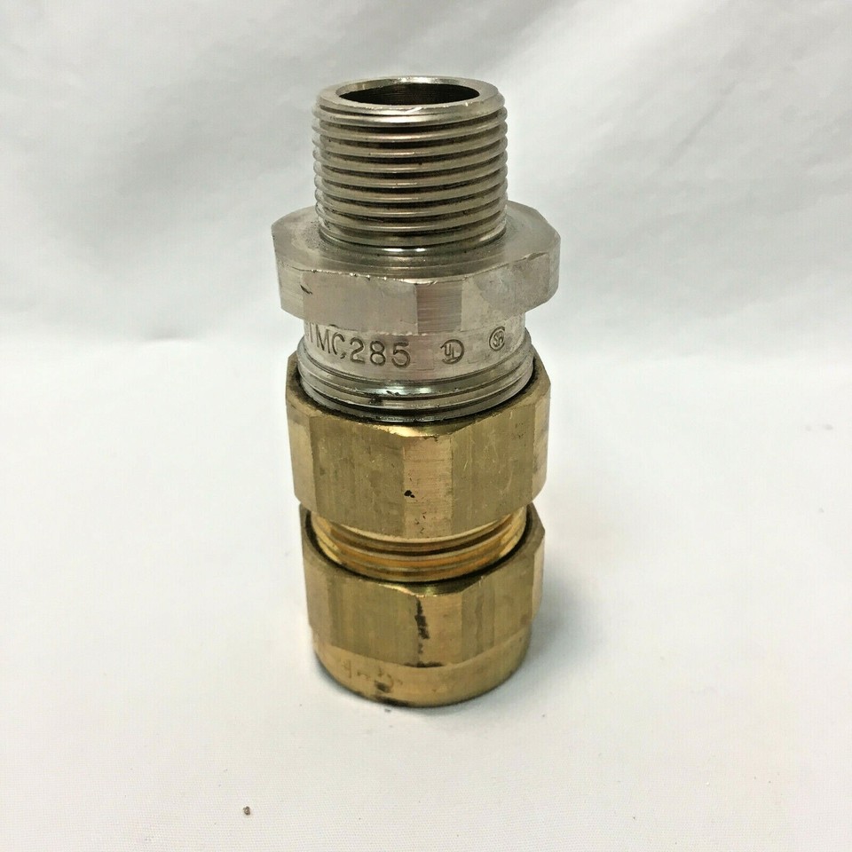 Crouse-Hinds TMC285 BR NP 3/4" Armored Cable Gland Brass w/ Nickel ...