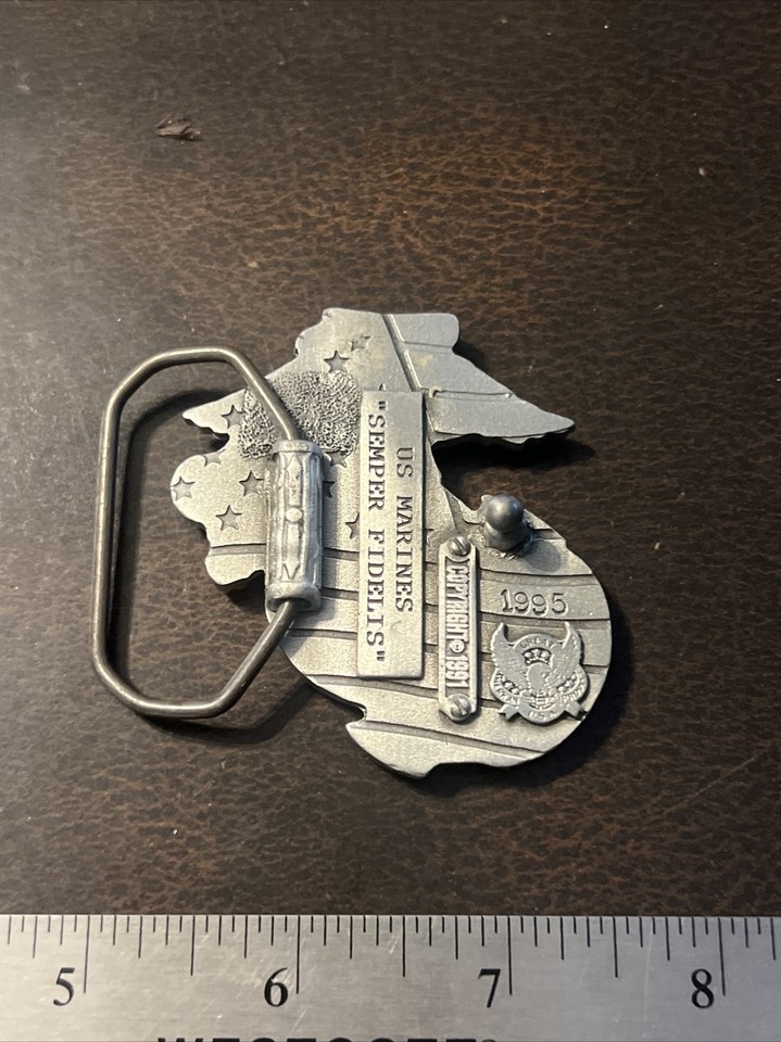 Vintage United States Marine Corp USMC Belt Buckle | eBay