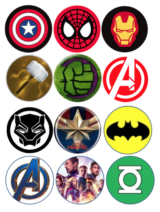 Marvel Superhero Logos Printable