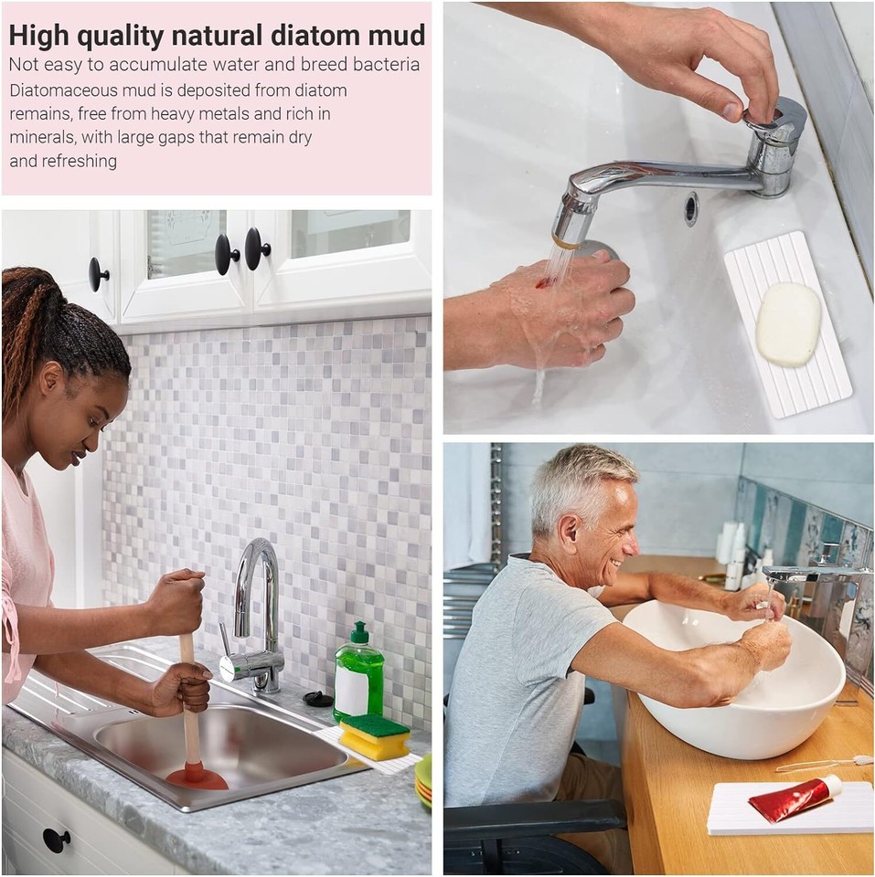 Water Absorbing Stone Absorbent Diatomite Coasters 8.27 X 3.94 Inch | eBay