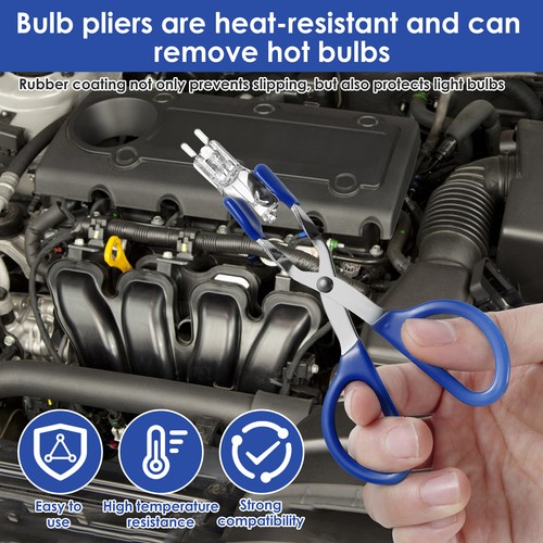 Mini Bulb Pliers Mini Bulb Removal Tool with Non Slip Rubber Handle ...