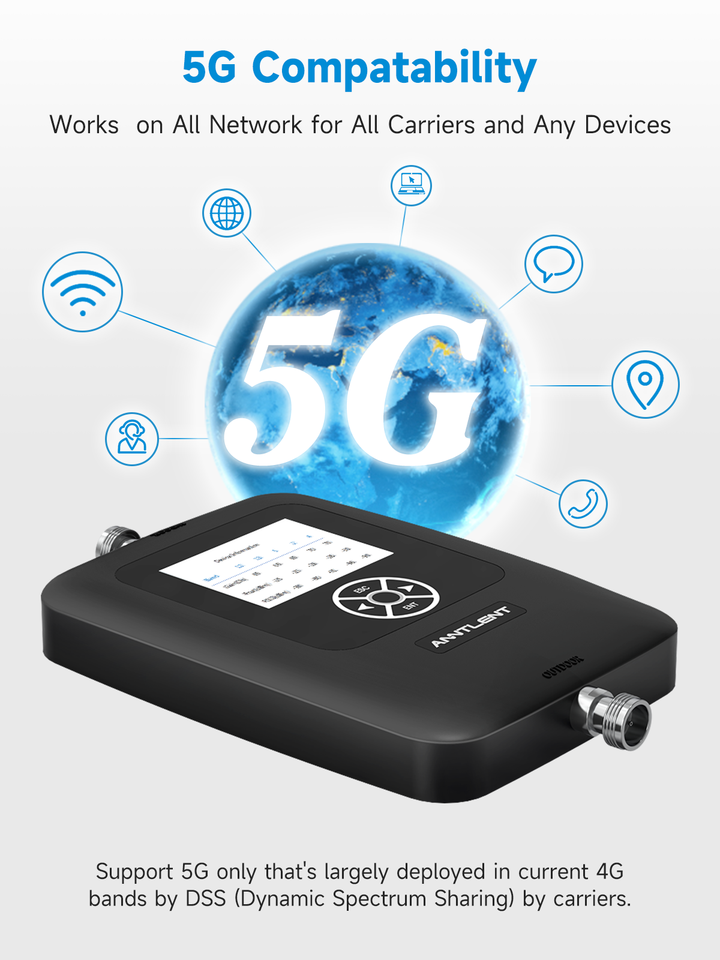 5G 4G LTE Cell Phone Signal Booster 700/850/1700/1900MHz Band 12/13/17 ...