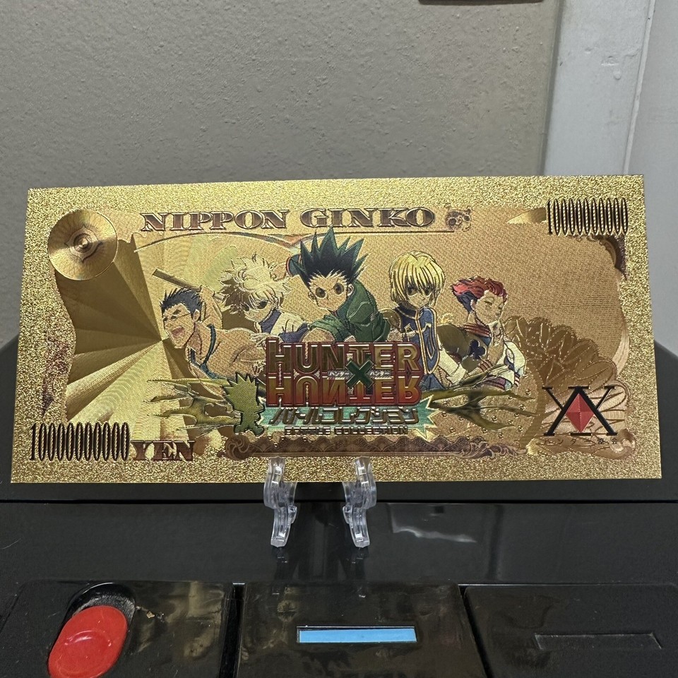 24k Gold Plated Gon Freecss (Hunter x Hunter) Banknote Anime ...
