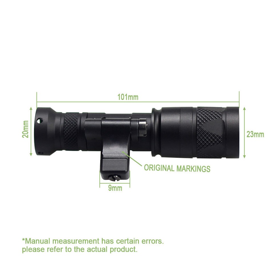 Tactical Mini Light M340C M340V Outdoor Flashlight Picatinny Flip-To ...