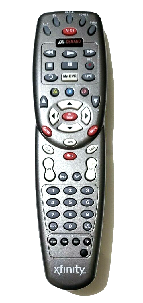 COMCAST/XFINITY 5-DEVICE DVR UNIVERSAL REMOTE CONTROL 1167ABG0-0001-R ...