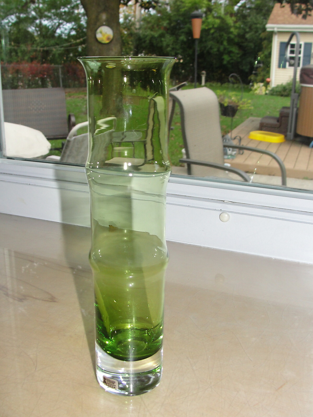 Bo Borgstrom Svensk Form Sweden Seda Green Bamboo Vase 9 5/8" | eBay