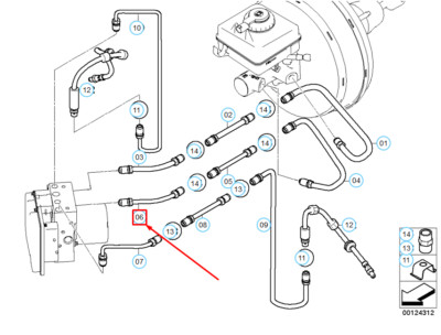 NEW BMW 5 E60 FRONT BRAKE PIPE 34326772517 6772517 OEM | eBay