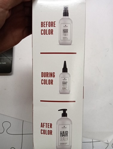 Color Essentials Schwarzkopf Kit Primer Protect Sealer & Fibre Clinix ...