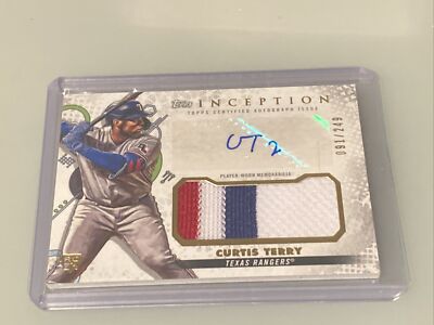 2022 Topps Inception Curtis Terry RC 3 Color Patch Auto RPA 091/249 ...