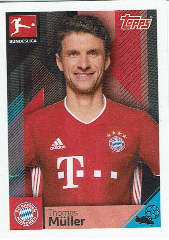 Topps Bundesliga 20/21 Ufficiale Adesivo 2020/2021 No. 301 Thomas ...