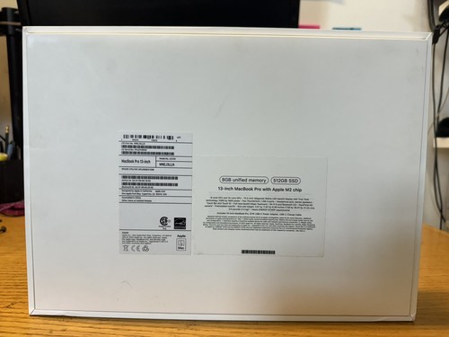 Apple MacBook Pro 2022 13-inch with Apple M2 chip Model A2338 EMPTY BOX ...