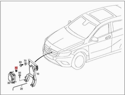 Genuine MERCEDES Amg Gt Control unit to bracket Mounting clip ...