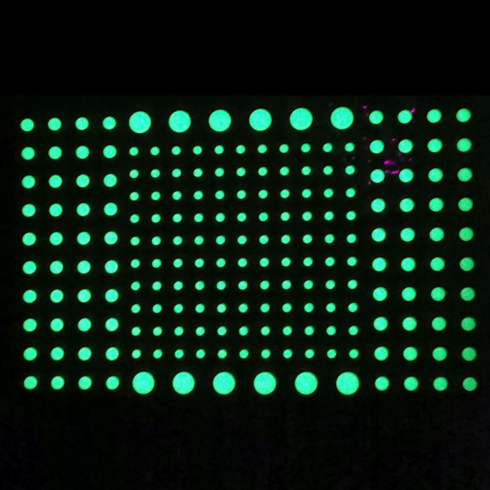 Mur Fluorescent Rond Points Autocollant B??b?? Enfants Chambre DEnfants ...