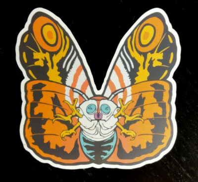 STICKER - Mothra style Kaiju, Godzilla, Monster movies 4x4" | eBay