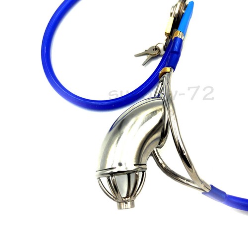 Stainless Steel Adjustable Stealth Male Chastity Belt Cage Device Urethra Probe | eBay