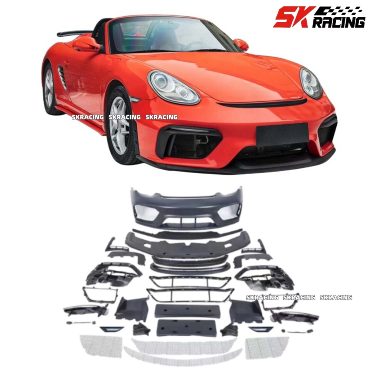 For Porsche 718 987 05-12 Boxster Cayman Upgrades GT4 Style Front ...