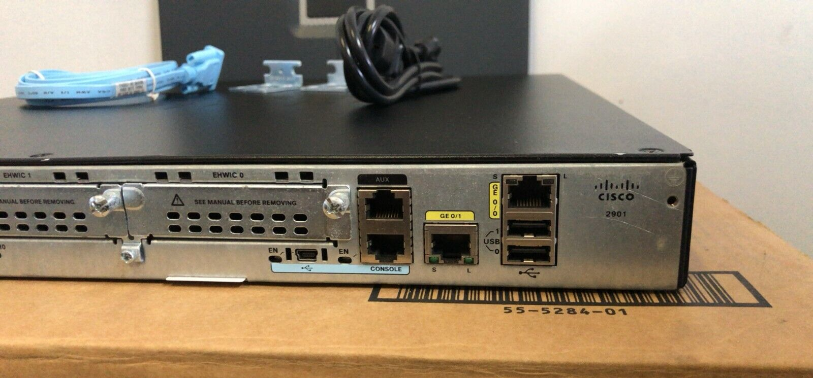 CISCO SPIAD2901-8FXS/K9 GIGABIT VOICE ROUTER ios-15.7 CME-12 VIC3-4FXS ...