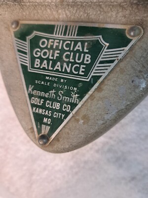 An Official Golf Club Balance Scale Swing Weight By Kenneth Smith Golf ...