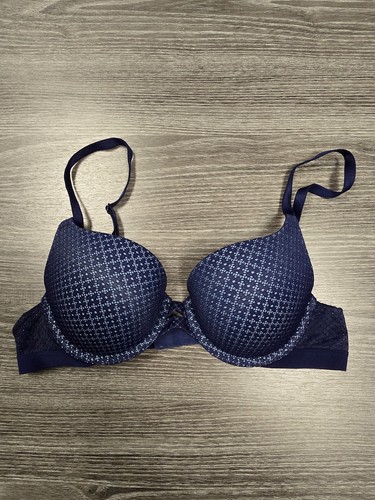 Victoria's Secret Blue Perfect Shape Push Up Bra Size 32B | eBay
