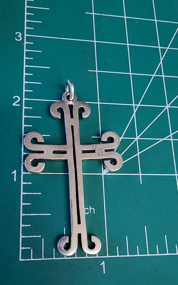 Large James Avery Retired Cross Pendant Sterling Silver Unisex | eBay