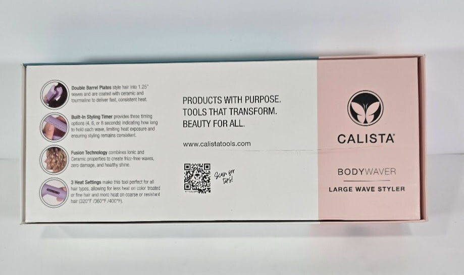 Calista Bodywaver Body Waver Styler Iron Large Wave Teal Blue | eBay