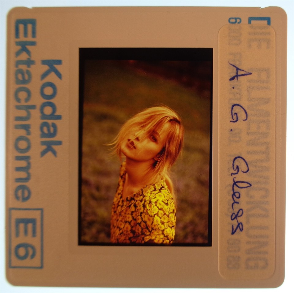 MPE1-589 ANN-GISEL GLASS BEAUTIFUL FRENCH ACTRESS & MODEL ORIG 35MM ...