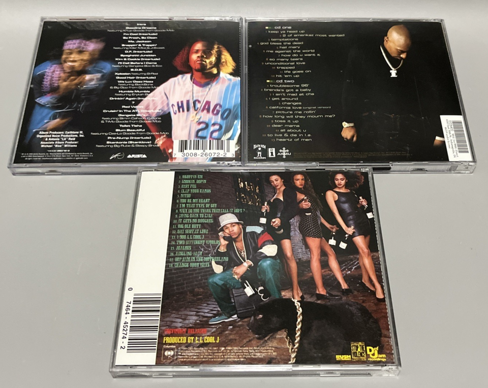 Hip Hop & Rap Lot of (7) CDs - 2Pac/Coolio/Outkast/Dru Hill/LL Cool J ...