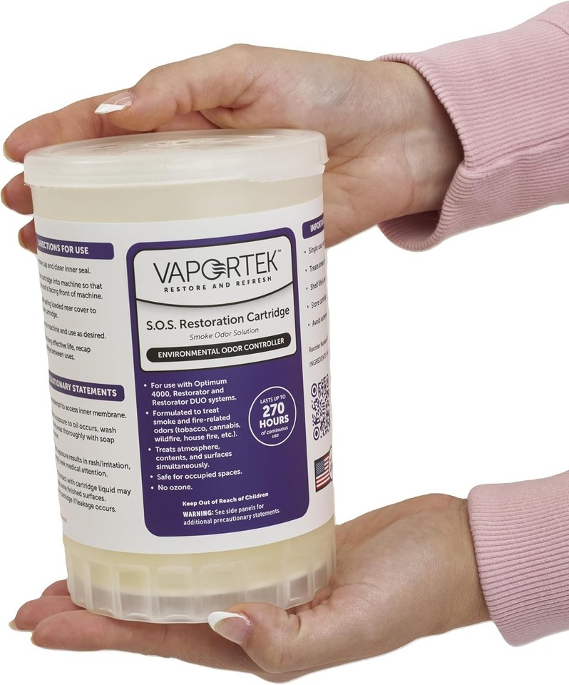 Cartridge for Restorator Machine, S.O.S - Smoke Odor Solution | eBay