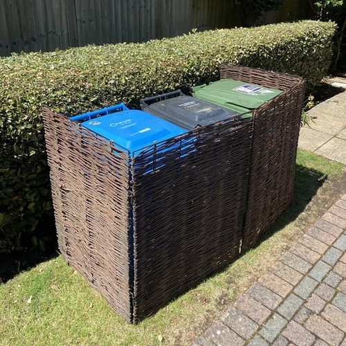 OUTDOOR WHEELIE BIN STORAGE DOUBLE AND TRIPLE SHED WOODEN DUSTBIN ...