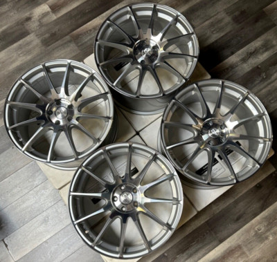 "20"" MRR Design GF6 Diamond Cut Silver 20x9.0 Squared Wheels Rims for ...